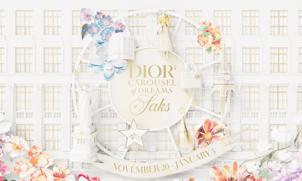 Dior traz o espírito natalício à Saks Fifth Avenue com um Carrossel dos ...